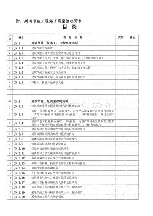 建筑节能工程施工质量验收资料表格全套 蚂蚁文库