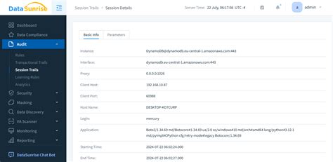 Database Audit For Amazon DynamoDB
