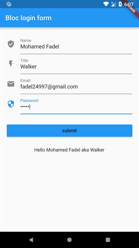 GitHub Wmfadel Login Form Using Bloc Pattern Simple Flutter