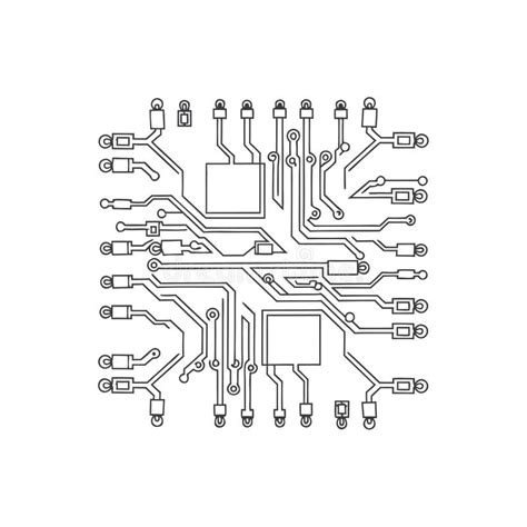Microchip Layouts Stock Illustrations 10 Microchip Layouts Stock Illustrations Vectors