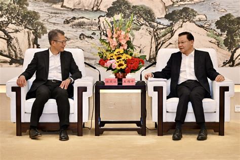 陳茂波訪穗與廣東省省長及廣州市長會面 探討深化兩地合作 星島日報