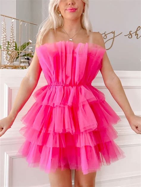 Too Good To Be Tulle Dress Hoco Dresses Pink Hoco Dress Short Prom Dresses Short