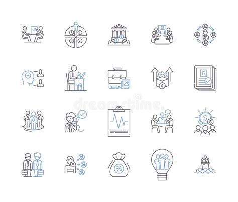 Staff Workflow Outline Icons Collection Staff Workflow Planning