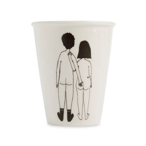 Naked Couple Back Porcelain Cup Treat Yo Self Ts Ltd