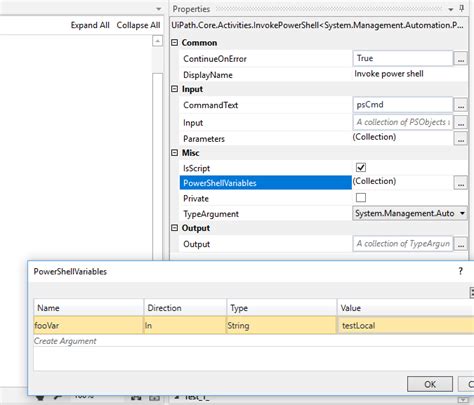 Return Output From Powershell Script To Uipath Using Invoke Power Shell