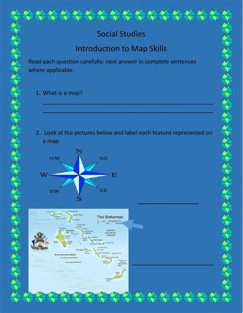 Introduction To Map Skills Worksheet Live Worksheets Worksheets Library