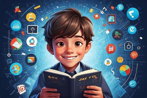 Premium Photo Joyful Bytes Of Knowledge