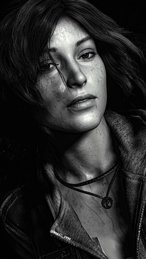 Lara Croft Lara Croft Wallpaper 4k Lara Croft Black Tomb Raider Face