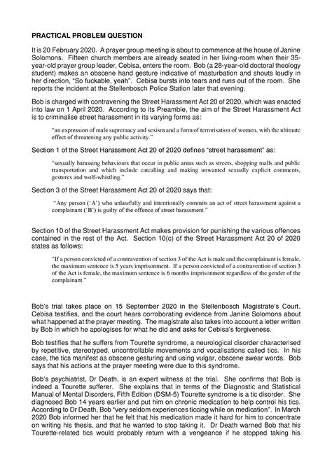 Tut Problem Question Tutorial PRACTICAL PROBLEM QUESTION It Is February A