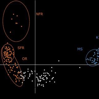 Two Dimensional Principal Coordinate Plot PCoA Constructed From The