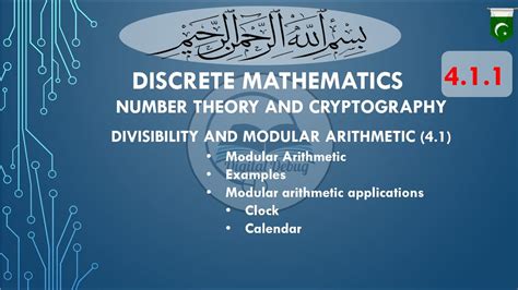 Modular Arithmetic Network Security And Cryptography اردو हिंदी Youtube