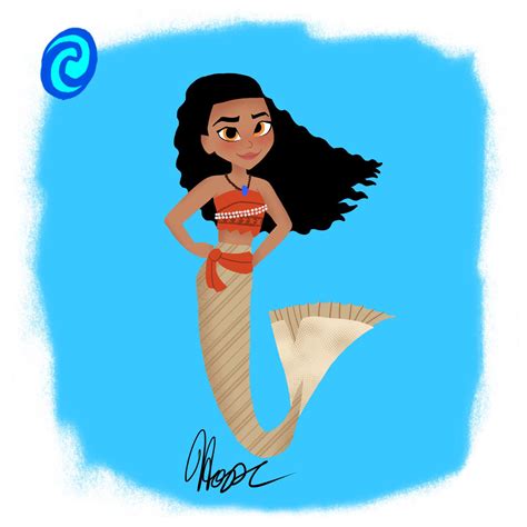 Moana Mermaid By Thehopeelias On Deviantart