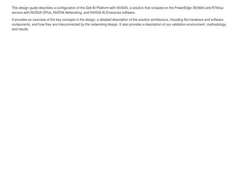 Document Purpose Generative Ai In The Enterprise With Nvidia Gpus Nvidia Networking And
