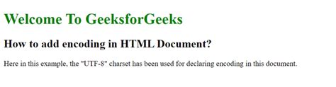 How To Fix No Character Encoding Declared At Document Level” In Html