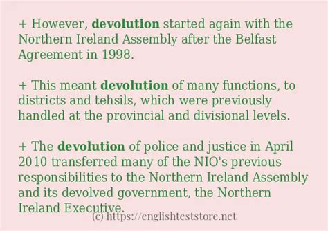 Devolution Example Sentences Englishteststore Blog