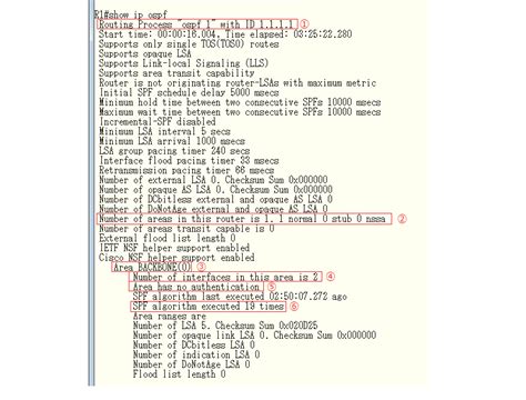 OSPF Show Ip Ospf Diagram Quizlet