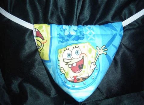 Mens Spongebob Boat String Thong Male Lingerie Underwear Etsy