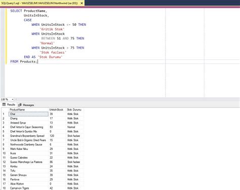 Sql Serverda Case When Then End Yapısı Sql Server Eğitimleri