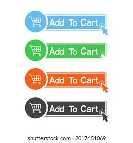 Add Cart Button Isolate On White Stock Vector Royalty Free 2017451069