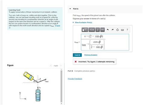 Solved Part A Learning Goal To Apply Conservation Of Linear Chegg