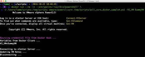 Has Anyone Attempted To Run Powercli Within A Docker Container How