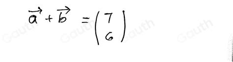 Solved Two Vectors Are Shown On The Grid Below Write A B As A Column Vector Math