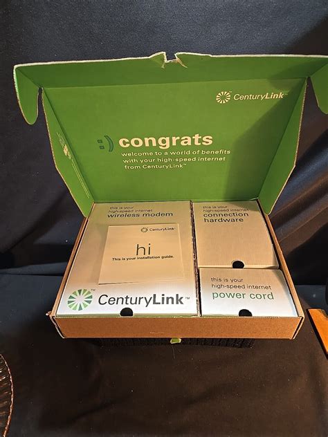 Used CenturyLink Technicolor C T Modem WiFi Wireless Router Refurbished All Wires UBB Threads