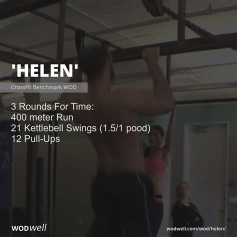 Helen Workout Crossfit Benchmark Wod Wodwell Crossfit Workouts