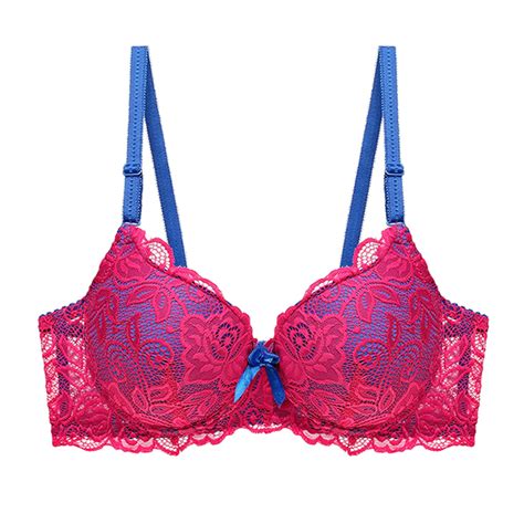 Hanzidakd Push Up Padded Bras Womens Sexy Lace Bra Large Breast Thin
