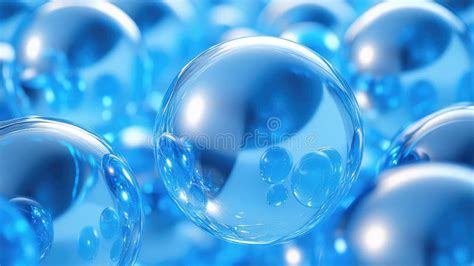 Abstract Representation Of Interconnected Blue Spheres Depicting Innovation Technology And