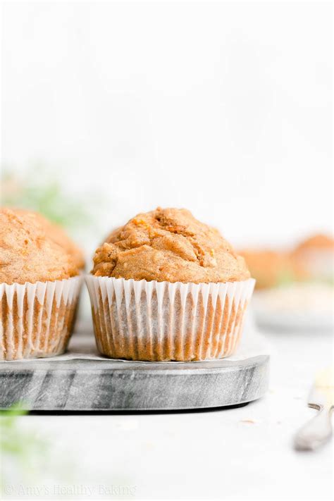 Healthy Carrot Cake Oatmeal Muffins Amys Healthy Baking