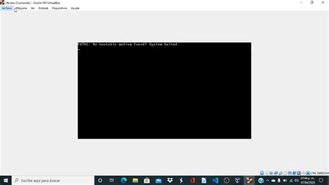 Fatal No booteable medium found System halted Virtual Box Solución YouTube