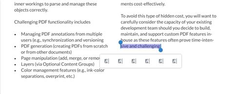 textselection popup webviewer apryse community