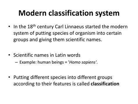Ppt Classification System Powerpoint Presentation Free Download Id2147449
