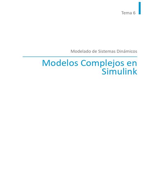 06 Modelos Complejos En Simulink Pdf Matriz Matemáticas Métodos Y Materiales De Enseñanza