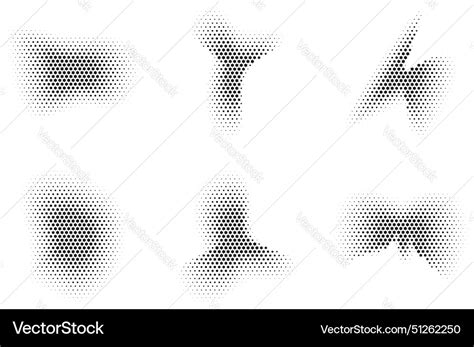 Halftone Star Pattern Reprographic Technique Vector Image