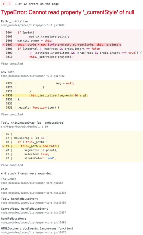 webpack error · issue 7 · react paper react paper bindings · github