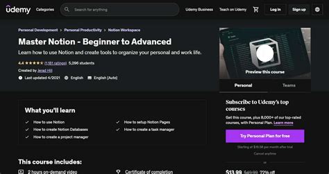 7 Best Notion Training Courses To Take In 2024 Free Paid