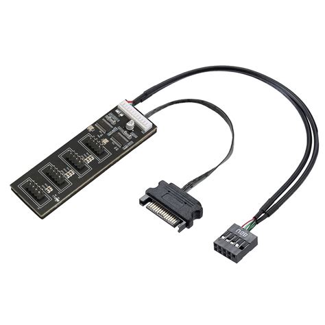 9pin Usb Header Splitter With Sata Power Cable Internal Usb Hub