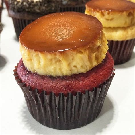 Baked Dessert Bar On Instagram Red Velvet With Flan On Top Redvelvet Lecheflan” Desserts