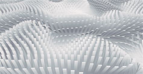 흰색 직사각형 모양의 추상적인 물결 모양 필드 표지 디자인을 위한 현대적인 템플릿입니다 현대 기하학적 배경입니다 3d 렌더링 디지털 일러스트레이션 사진