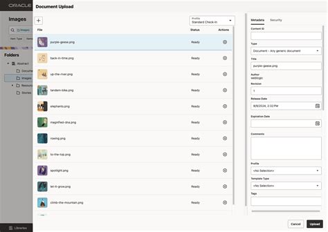 using the redwood user interface of oracle webcenter content