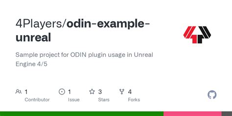 GitHub 4Players Odin Example Unreal Sample Project For ODIN Plugin