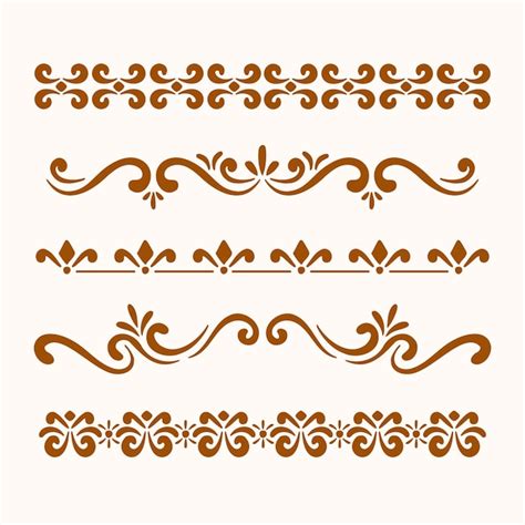 Free Vector Hand Drawn Ornament Borders