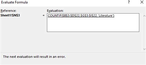 Countif Function Not Working With Multiple Sets Of Data R Excel