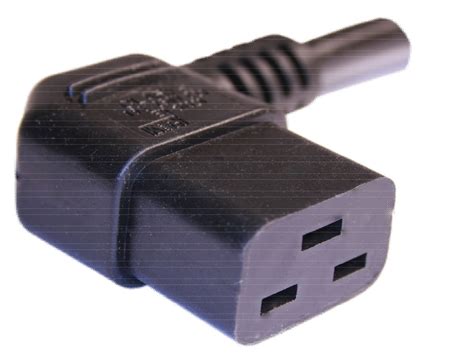 Iec C19 3 Pole 16a Left Angled Female Connector Clarke Cable