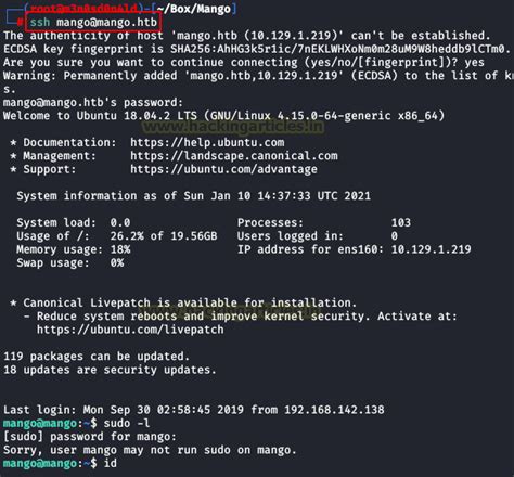 Mango Hackthebox Walkthrough