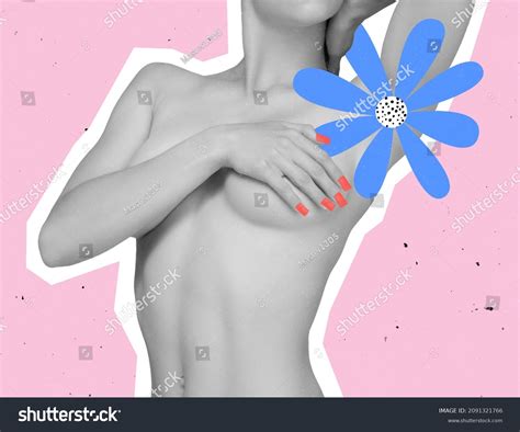 Creative Modern Design Cropped Naked Female Stock Photo Shutterstock