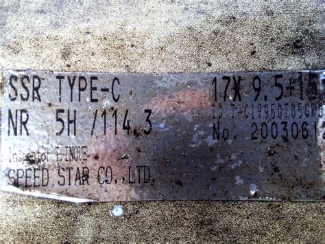 Sold Ssr Type C 17x95j 5x1143 15 Driftworks Forum