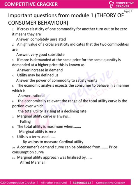 The Theory Of Consumer Behaviour Pdf Elasticity Economics Demand